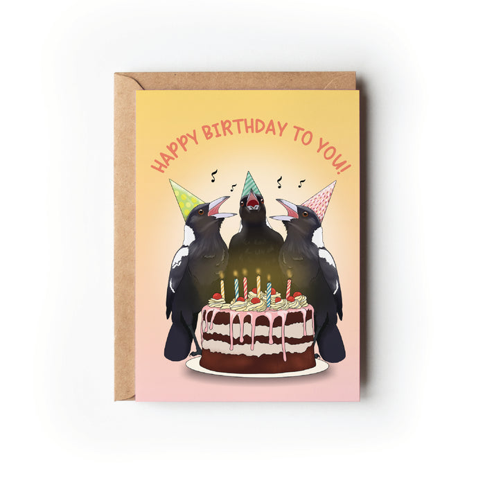 MAGPIES BIRTHDAY CARD – Little Green Mini Creative