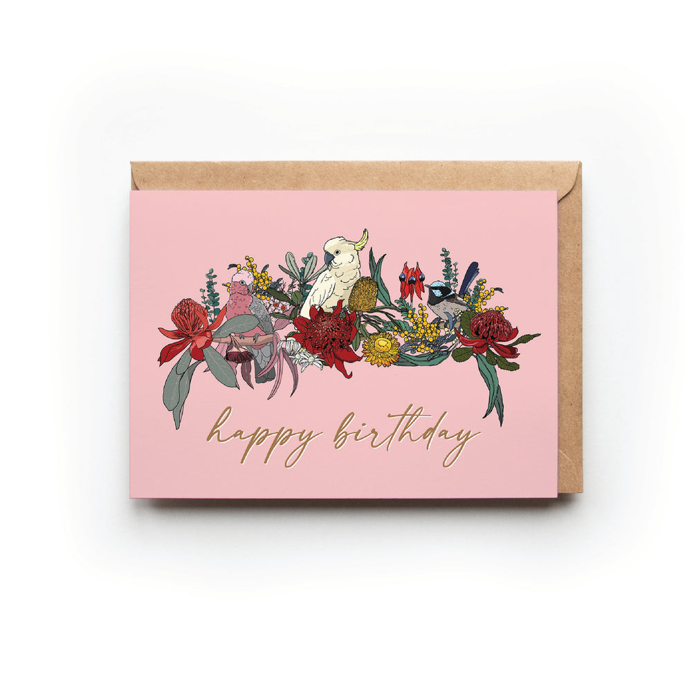 NATIVE BIRTHDAY GARLAND CARD – Little Green Mini Creative