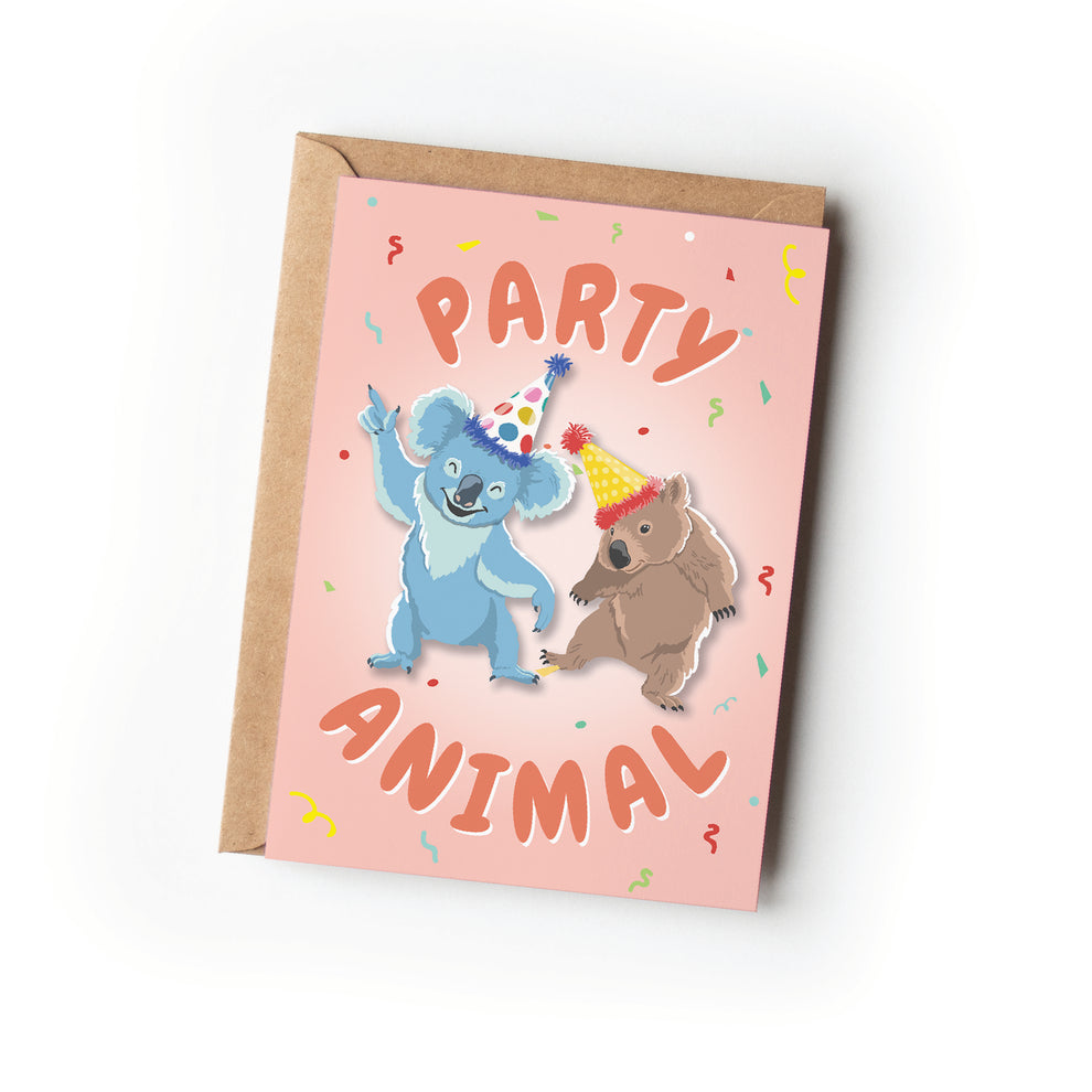 PARTY ANIMAL CARD – Little Green Mini Creative