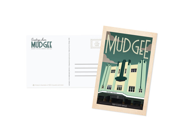 MUDGEE REGENT THEATRE POSTCARD – Little Green Mini Creative